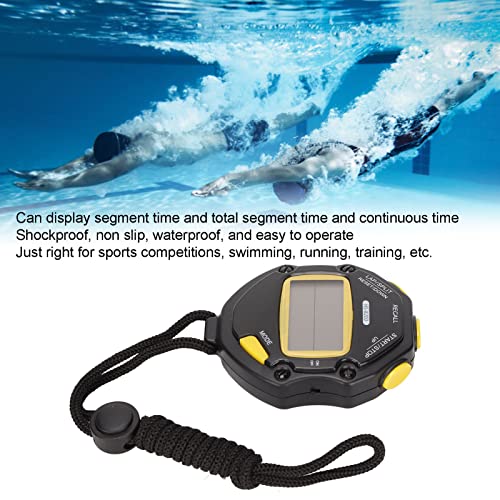 Electronic stopwatch, 2-line display, digital sports timer, 20 lap ...