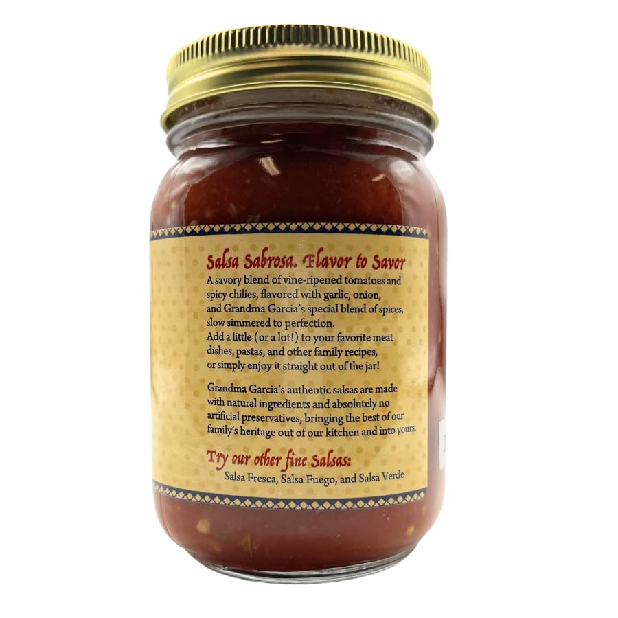 Grandma Garcia’s Salsa Sabrosa Salsa caliente Sin gluten Auténtica ...