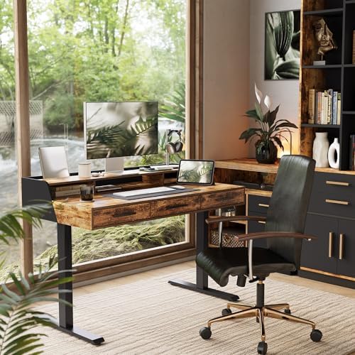 Amazon.com: ModernMate 63" Standing Desk with File Cabinet, Privacy ...