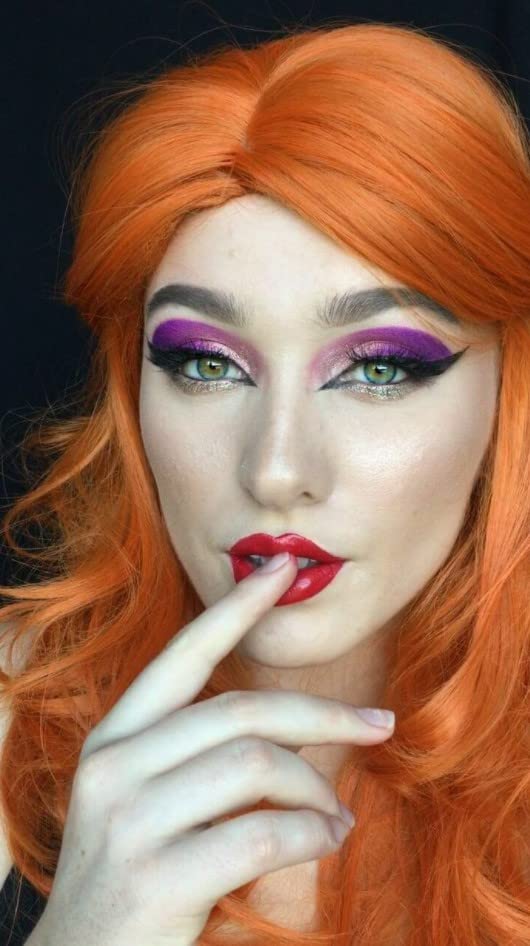Snapklik.com : ALLAURA Jessica Rabbit Wig Realistic Long Red Hair Fits ...