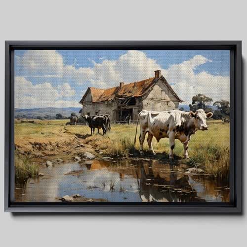 Amazon.com: Farmhouse PRINTABLE ART, Vintage Cow Prints Prints, Farmer ...