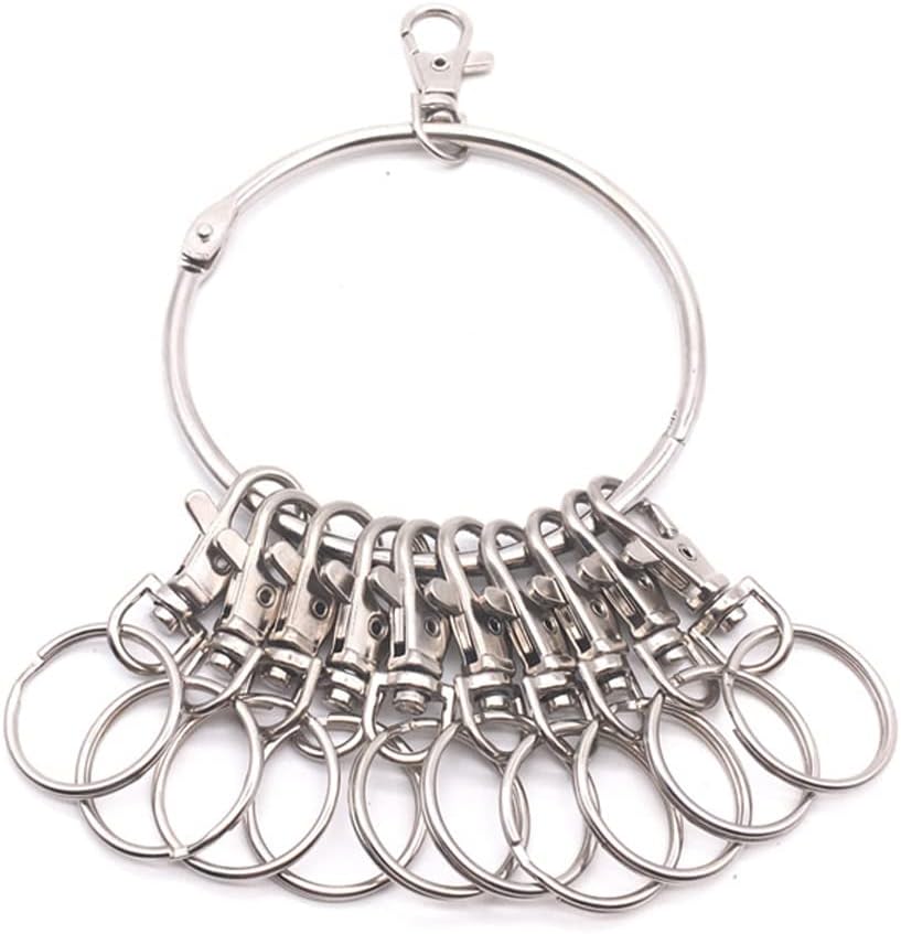 Amazon.com: Lucky Line 8" Threaded Locking Key Rings, 1 Key Ring (7981 ...