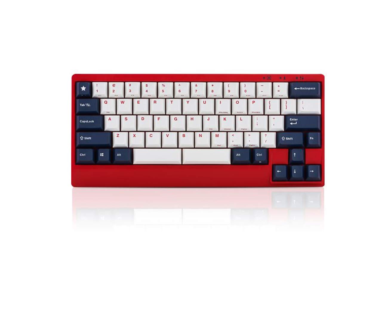 Leopold New Red Edition FC650MDS White Blue Star, Mini 65 Keys Double ...