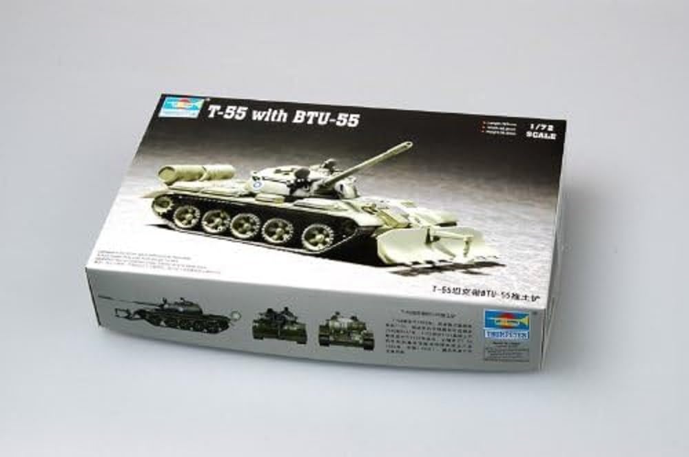 Amazon.com: Trumpeter 1/72 Russian T55 Tank with BTU55 Dozer Plow ...