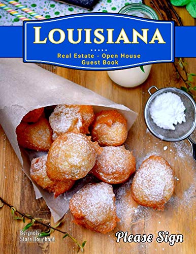 Louisiana Real Estate Open House Guest Book: Spaces for guests’ names ...