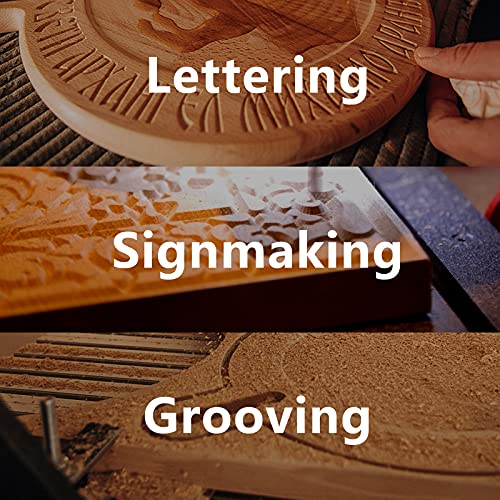 Snapklik.com : MNA 90 Degree V Groove And Round Nose Router Bit Set