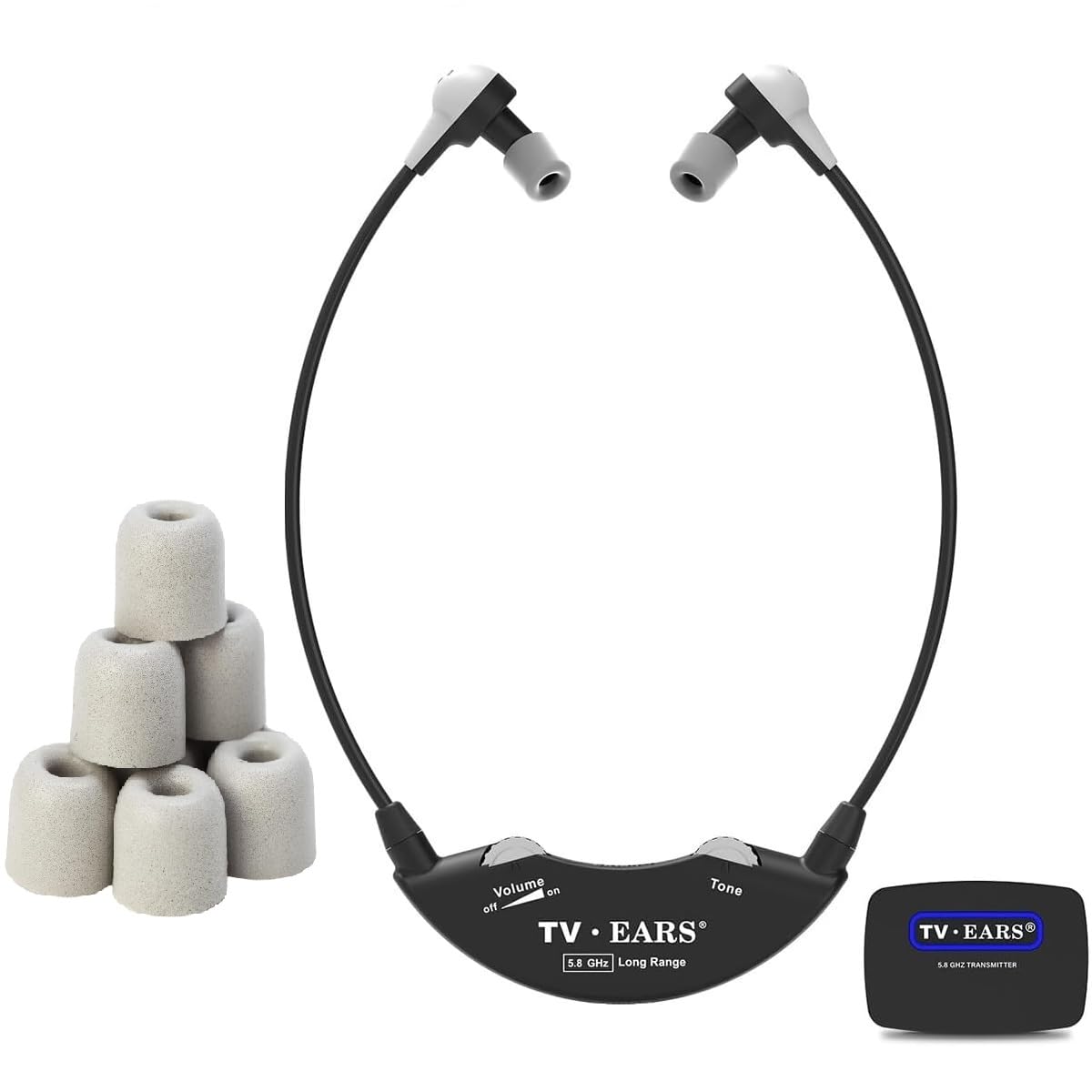 Amazon.com: TV · EARS Long Range Digital Wireless Headset System ...