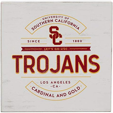 Amazon.com: University of Southern California Trojans Wood Wall Decor ...