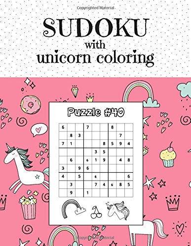 Sudoku with Unicorn Coloring: Beginners Sudoku for Girls | Amazon.com.br
