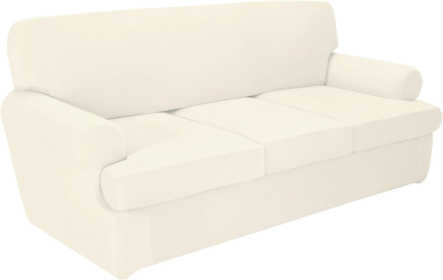 Amazon.com: Deeky 4 Pieces Stretch Sofa Covers T Cushion Sofa Slipcover ...