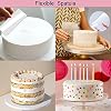 Amazon.com: 8 Pieces Clear Acrylic Cake Scraper, 6Pcs Icing Scraper ...