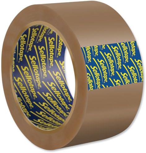 Sellotape Packaging Tape 50mm x66 Metres Buff 504218 [x6] : Amazon.co ...