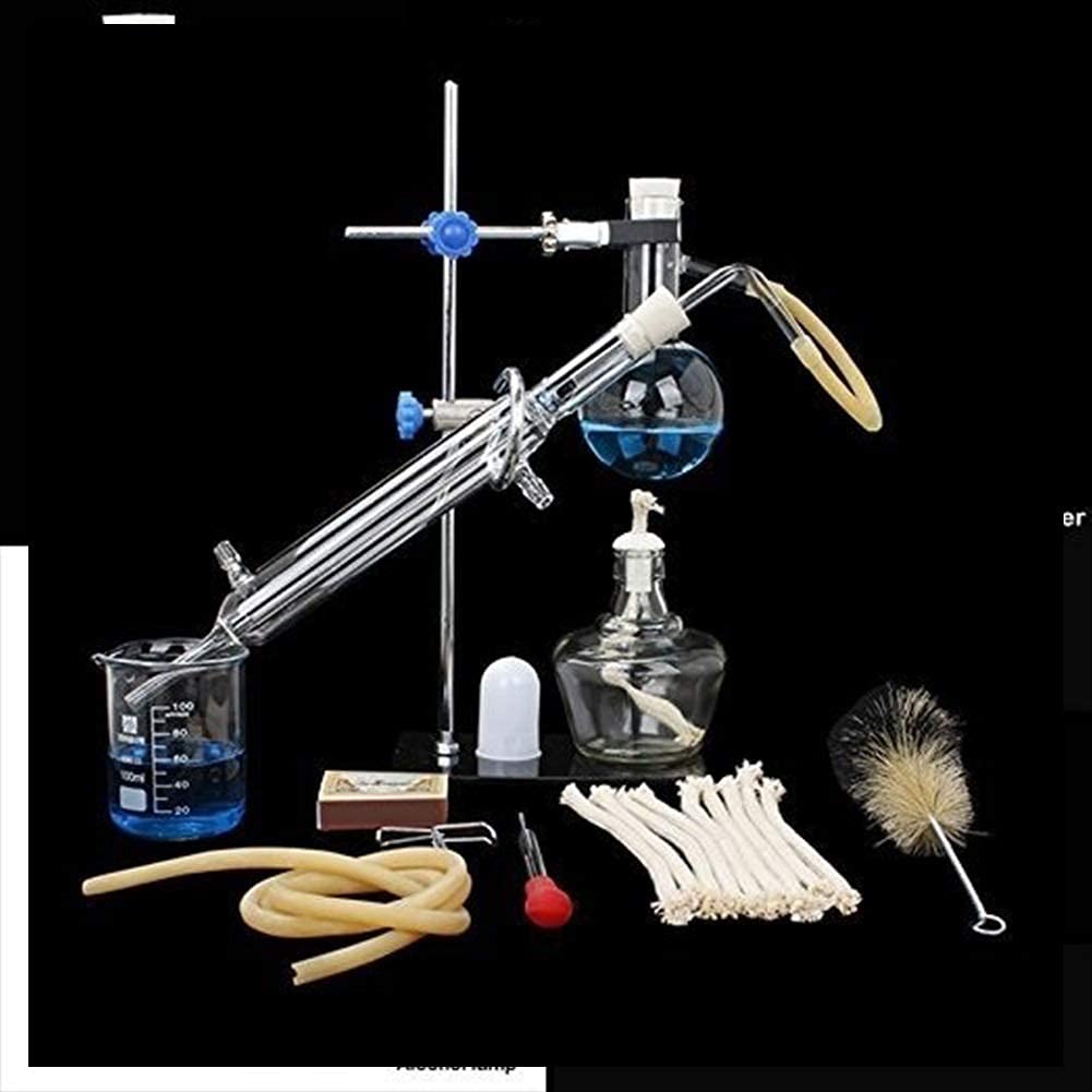 Buy 100ml Lab Essential Oil Distillation Apparatus Water Distiller ...