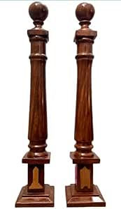 Amazon.com: Masonic Regalia Wooden Free Mason Wood Columns Senior ...