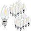 C7 LED Night Light Bulbs 0.6W Equivalent to 7W C7 Candelabra LED ...