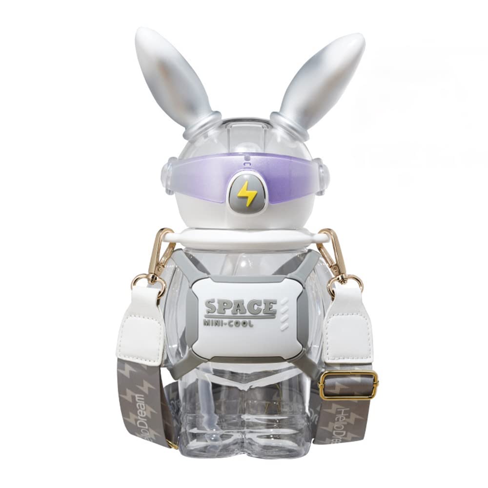 Amazon.com: KangTen CHEN 37 Oz Rabbit Water Bottle With Straw, Cool ...