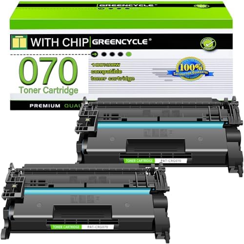 Amazon.com: greencycle 070 Black Toner Cartridge Compatible Replacement ...