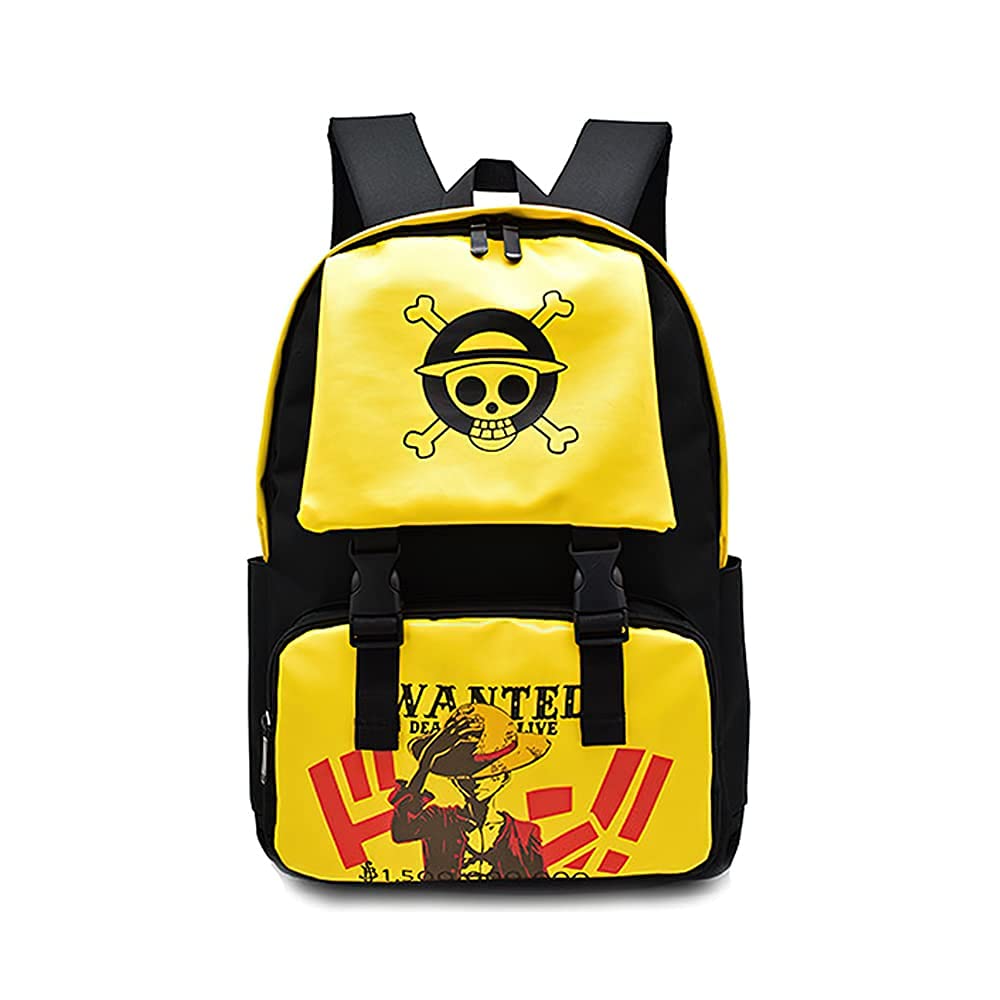 Buy QjQj ONE PIECE Luffy Trafalgar Law Anime School Bag Laptop Bag ...