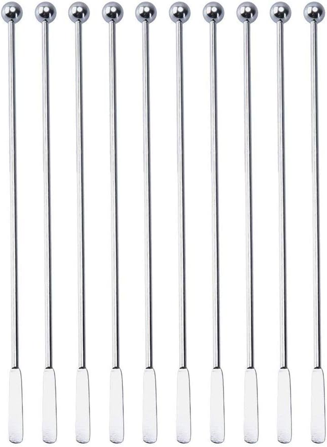 Amazon.com | 8 Pieces Coffee Stir Sticks, Stainless Steel Specialty ...