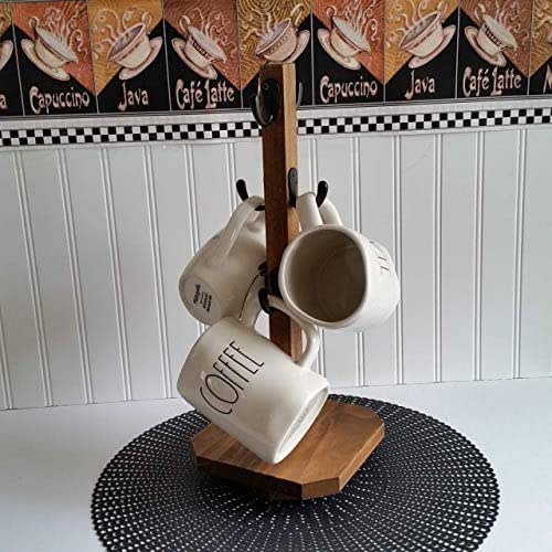 Amazon.com: Rotating Coffee Mug Holder Revolving Cup Stand Tree Solid ...