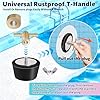 Amazon.com: Vizava 2 Pack Rubber Pool Winter Plugs with One T-Handle ...