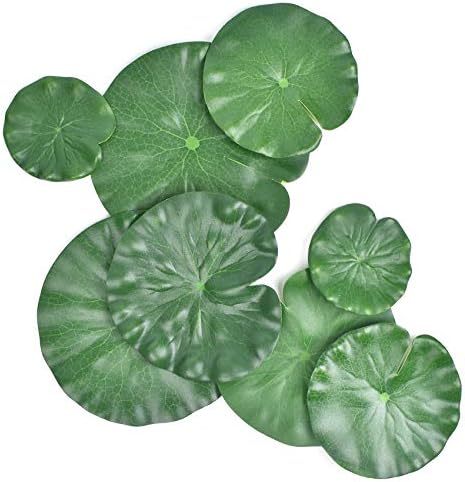 Amazon.com: JIABEIUS 8 Pcs Floating Lily Pads for Ponds, 4 Sizes ...