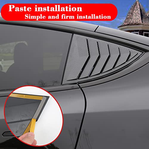 Snapklik.com : YHCDSEA Model Y Side Window Louver Cover Sport Style For ...