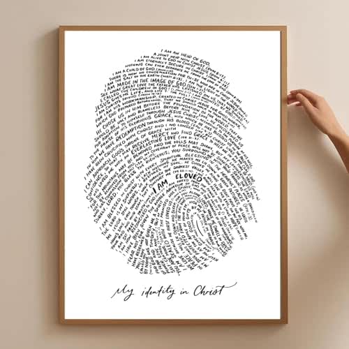 Amazon.com: Gods Fingerprint Christ Thumbprint Print Christian ...