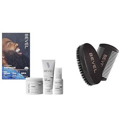 Amazon.com: Bevel Mens Beard Grooming Kit - Includes Beard Conditioner ...