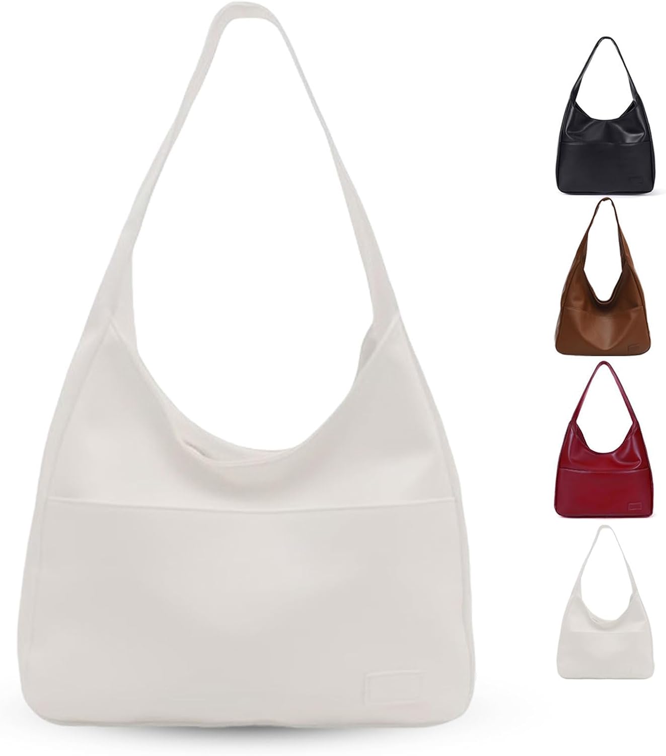 Donubiiu Noirvere Everyday BB Bag, Zipper Version, Hobo Tote Bag Made of Vegan Faux Leather ...