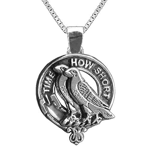 Amazon.com: Akins Large 1" Scottish Clan Crest Pendant - Sterling ...
