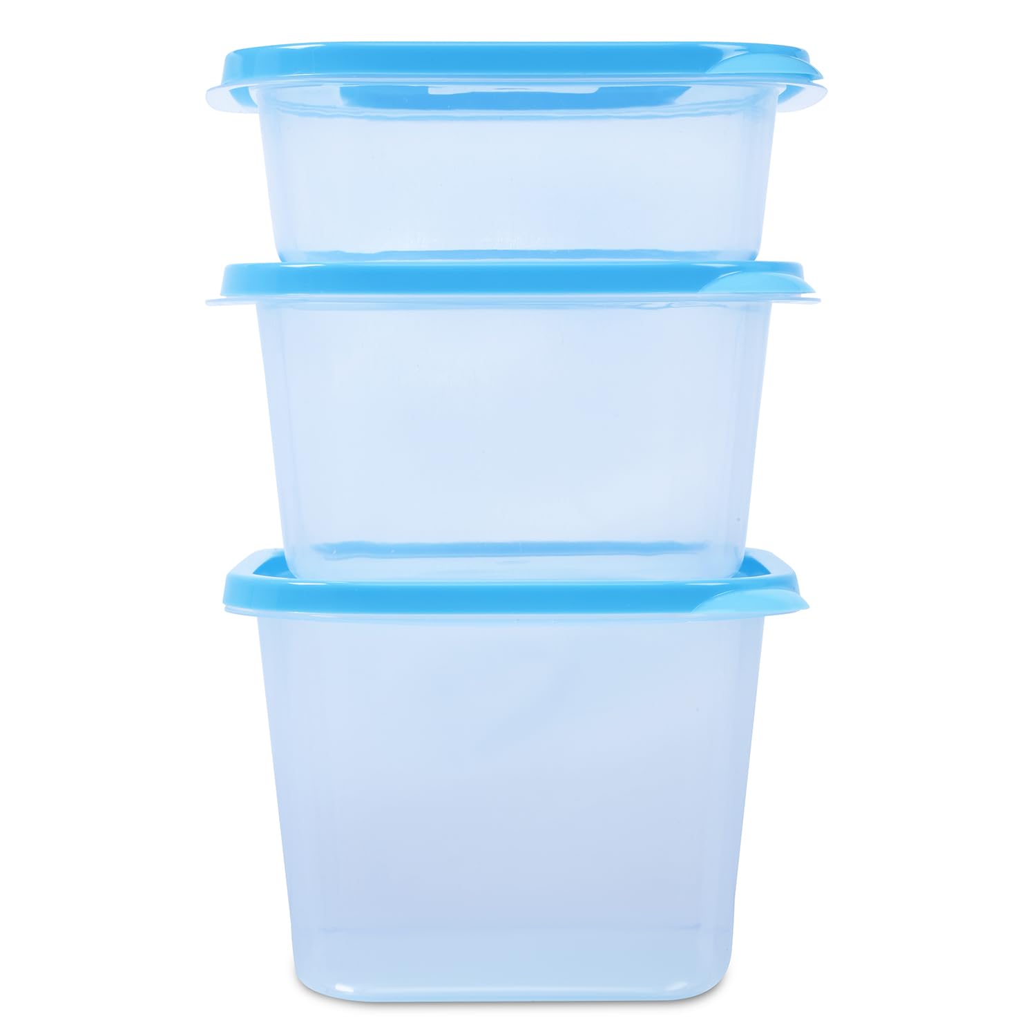 COMET Plastics Modular Plastic Storage Containers Set of 3 | 3L, 2.25L ...