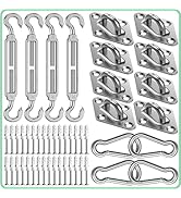 Amazon.com: Sun Shade Sail Hardware Kit: Triangle Rectangle Shade Sail ...