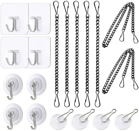 Amazon.com: TXXNSM Stained Glass Window Hanging Chain Kit with Adhesive ...