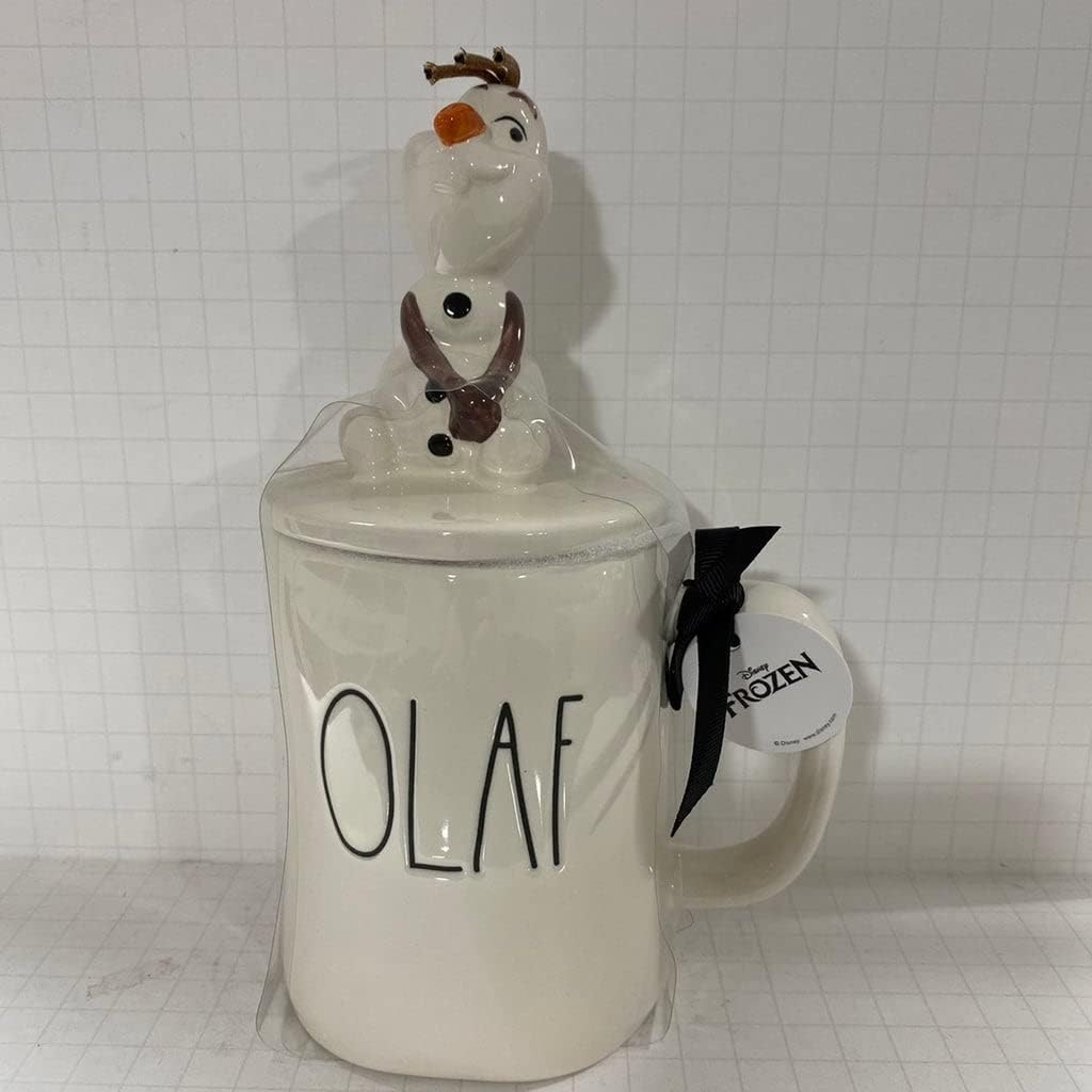 Amazon.com: Rae Dunn OLAF Mug Mug with Topper - 16 OZ / Dishwasher and ...