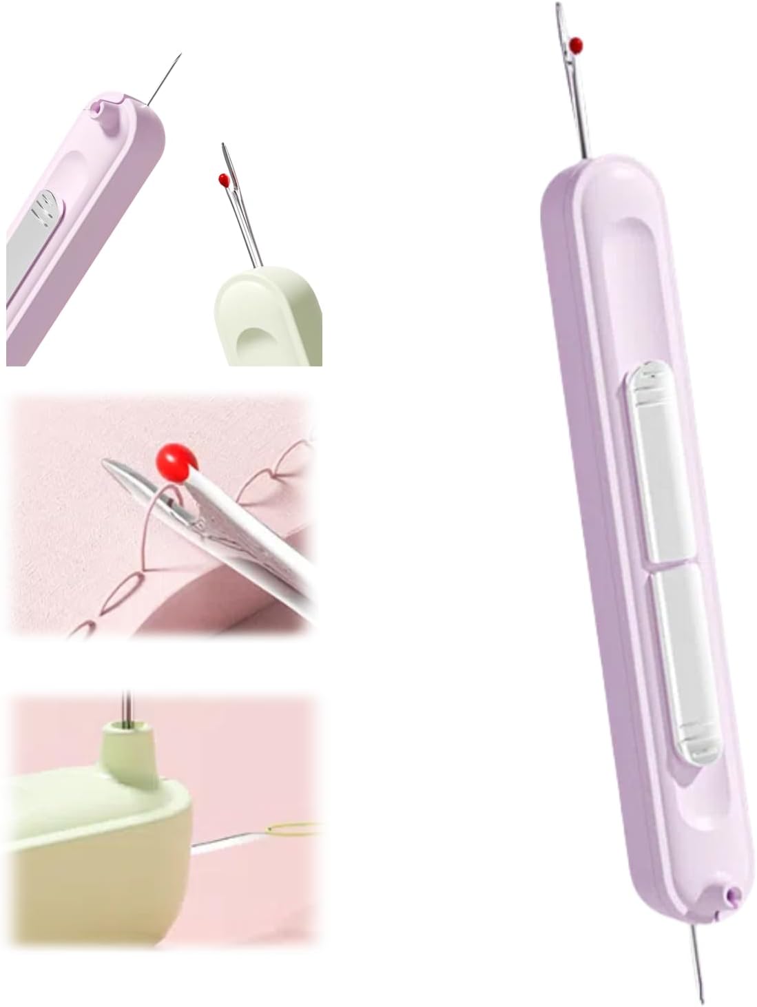 Amazon.com: Upgraded 2 in 1 Seam Ripper Needle Threader, 2025 New ...