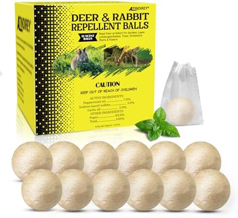 Amazon.com: Atindirey Deer & Rabbit Repellent Balls- Outdoor Animal ...