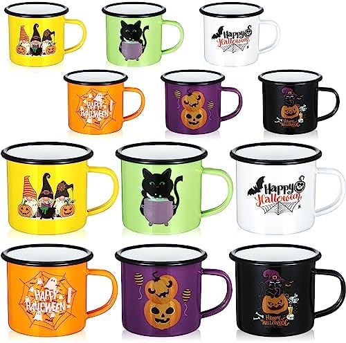Amazon.com | Halloween Mini Coffee Mugs Fall Kitchen Decor Witch Tiered ...