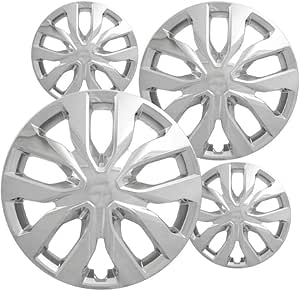 Amazon.com: Motorup America 17 inch Chrome Hub Cap Wheel Cover fits 17 ...