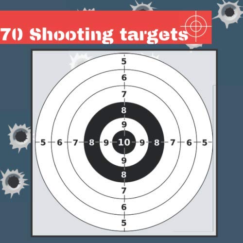 70 Shooting Targets: 8.5" x 8.5" | Silhouette black | firearms, airsoft ...