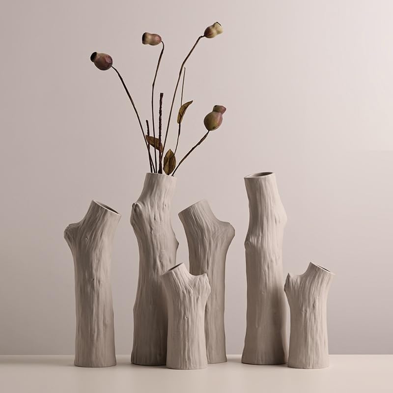Amazon.com: MM-Decor Ceramic Flower Vase Set of 2,Nordic Minimalism ...