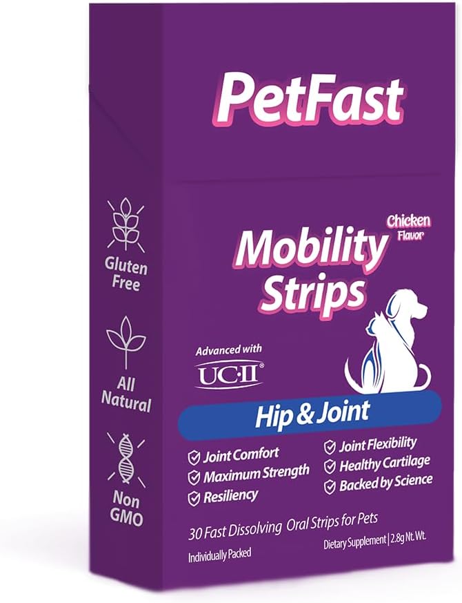 Amazon.com : PETFAST Mobility Strips for Hip & Joint - Fast-Acting Oral ...