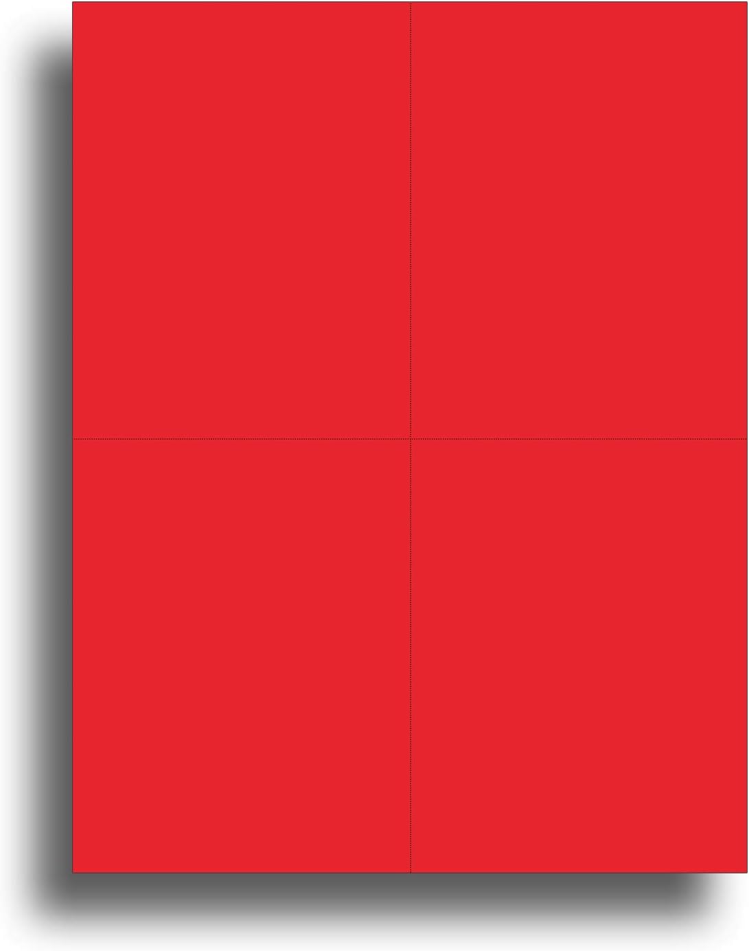 Amazon.com : Blank Colored 4-up Postcard Paper by Desktop Publishing ...