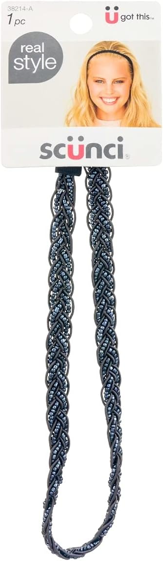 Amazon.com: Scunci Beaded Headwrap, 0.6 Ounce : Beauty & Personal Care