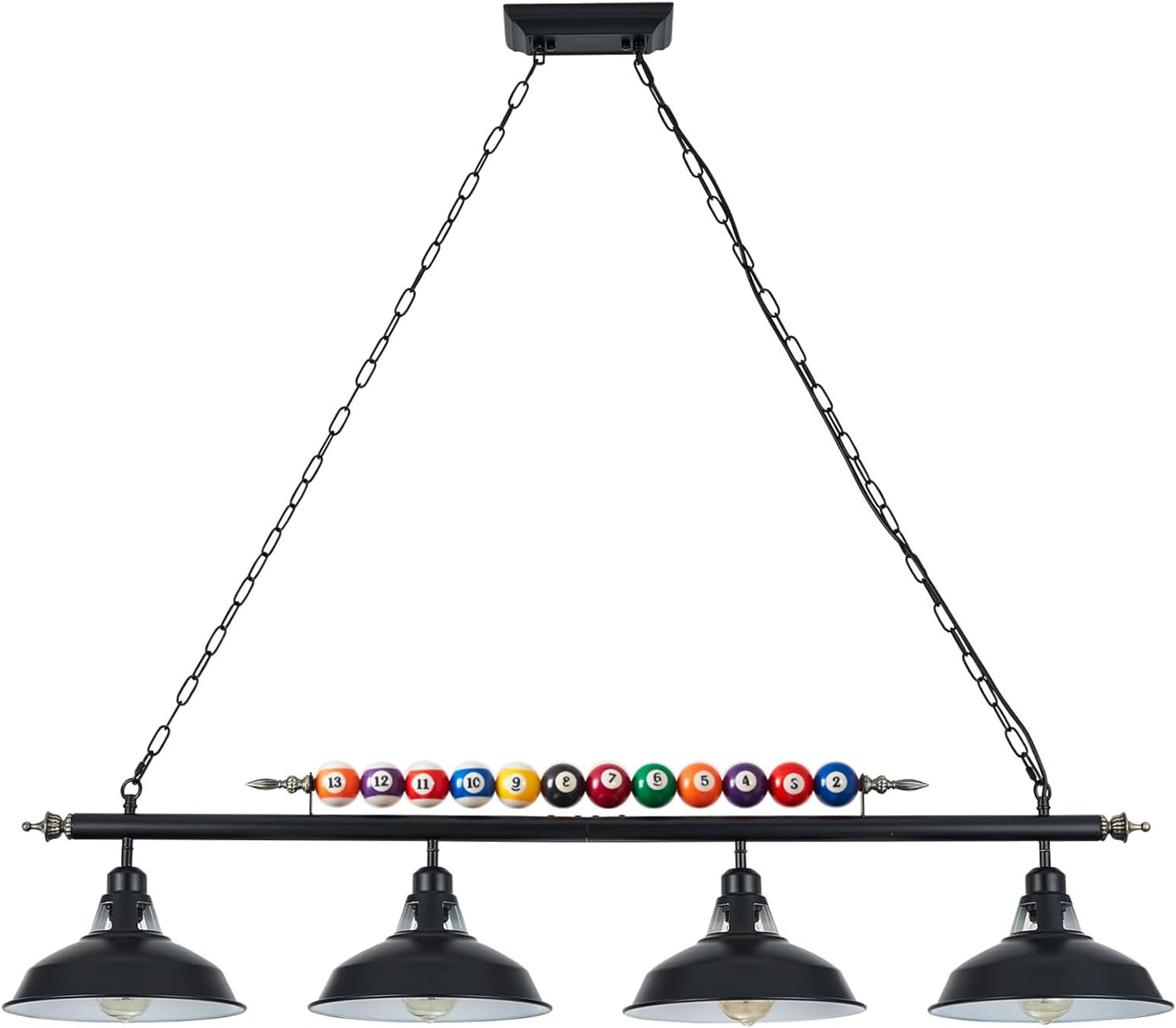 Amazon.com: Willbebest Billiard Pool Table Lights Hanging Over Pool ...