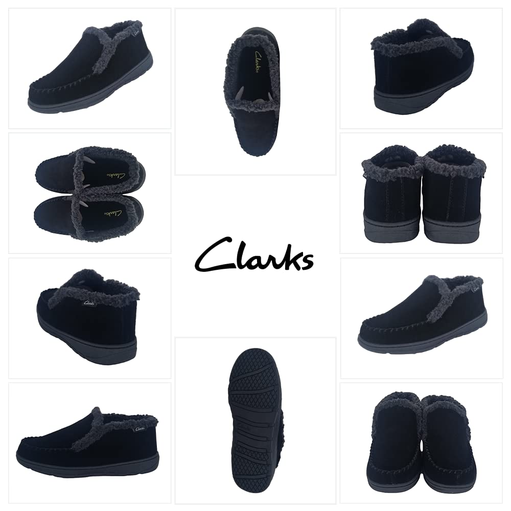Snapklik.com : Clarks Mens Suede Leather Sherpa Lined Ankle Bootie ...