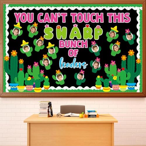 Amazon.com: Justforjoyful 96pcs Cactus Bulletin Board Set Classroom ...
