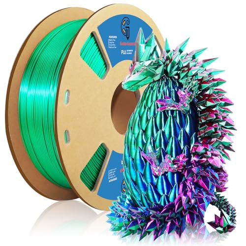 Goto Guard Silk PLA Multicolor Filament, 3D Printer Filament Tri-Color ...