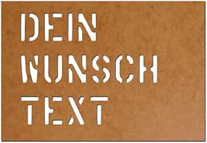 Ölkarton Wunschtext Lackierschablone Schablone Lack lackieren Spray ...