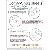 Amazon.com: Comfy-Snug Queen Cream Bed Sheet Set - Microfiber - Latex ...